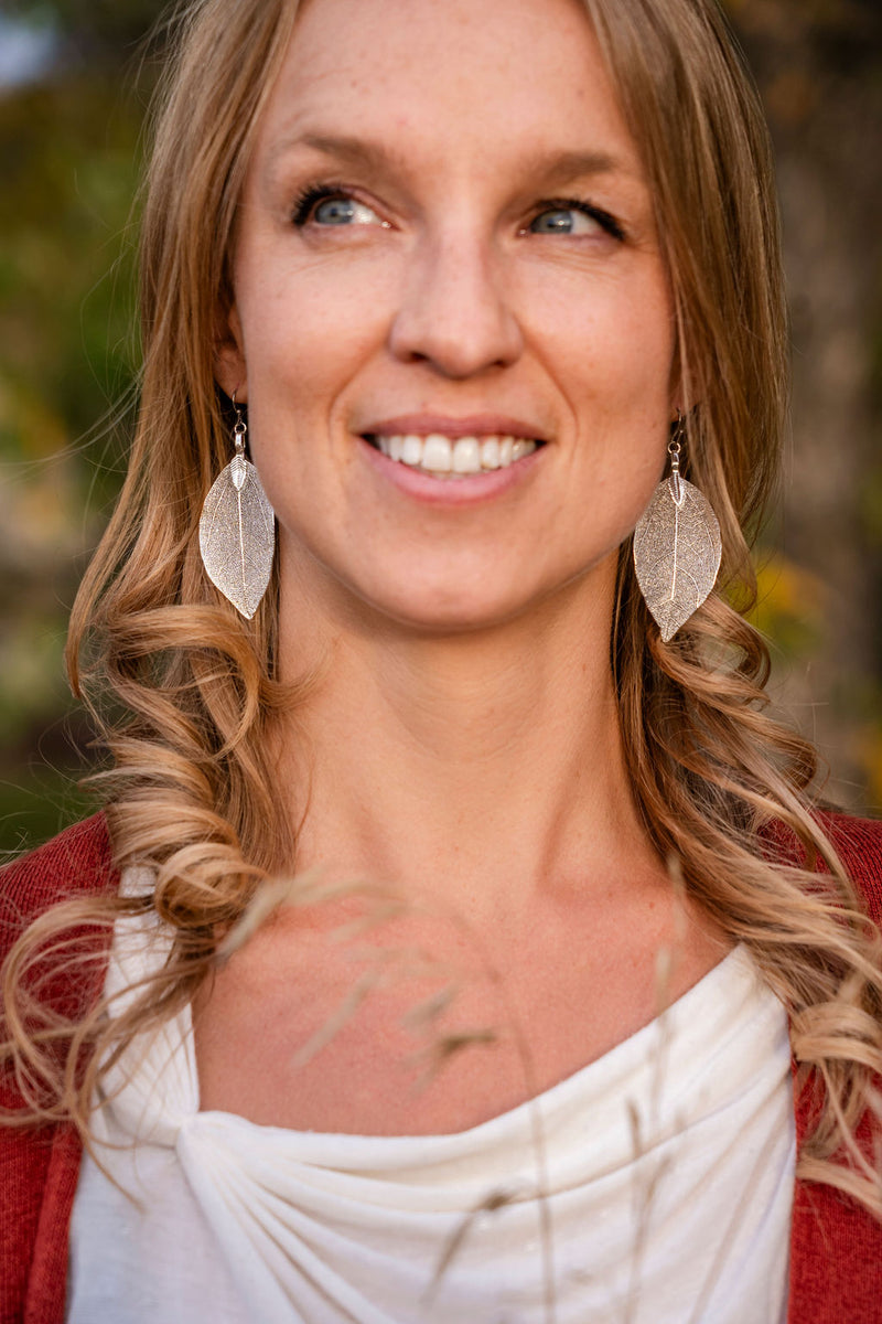Autumn Leaf Earrings (3 Colors Available) – Flint & Feather Jewelry